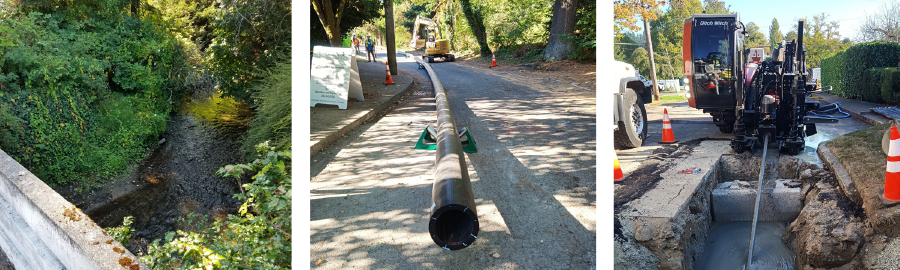 Installing a Water Line Under McAleer Creek | North City Water District